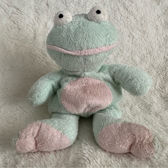 Ty | Toys | Ty Pluffies Tylux Grins The Frog Plush Pink Mint Green ...